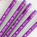 Swimming With Mermaids Gemstone Purple Pencil Set of - Etsy