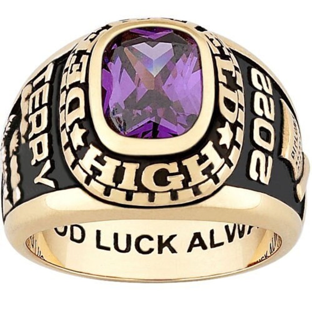 Men's Yellow Celebrium© Stone Class Ring - Etsy