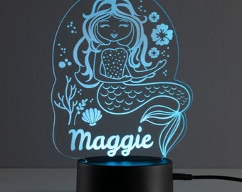 Mermaid Night Light | Etsy