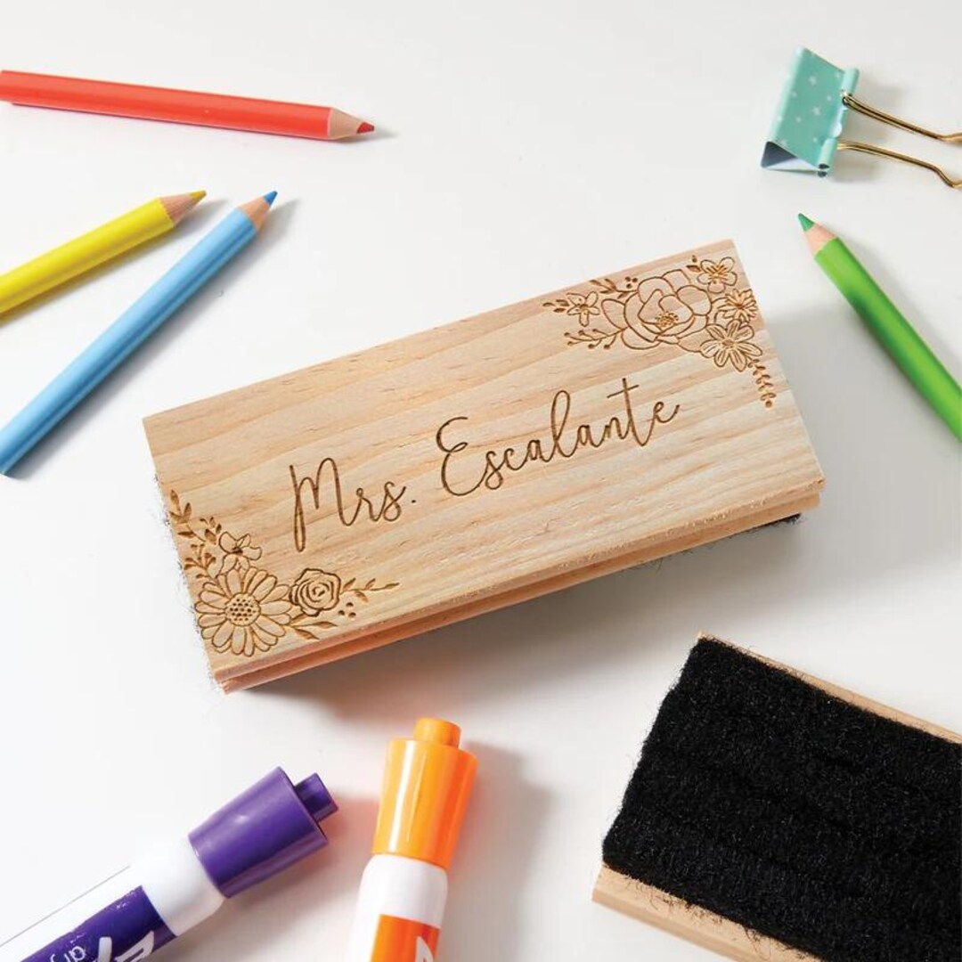 Engraved Teacher Eraser for Classroom Gift From Kids, Thoughtful ...