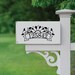 Scroll Flower Personalized Black Mailbox Decal,personalized Mailbox ...