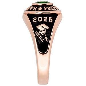 Women's Rose Gold Celebrium™ Class Ring, Women's Class Ring of 2023 ...