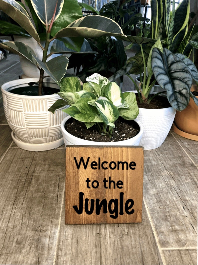 Welcome to the Jungle Sign / Wood Sign - Etsy