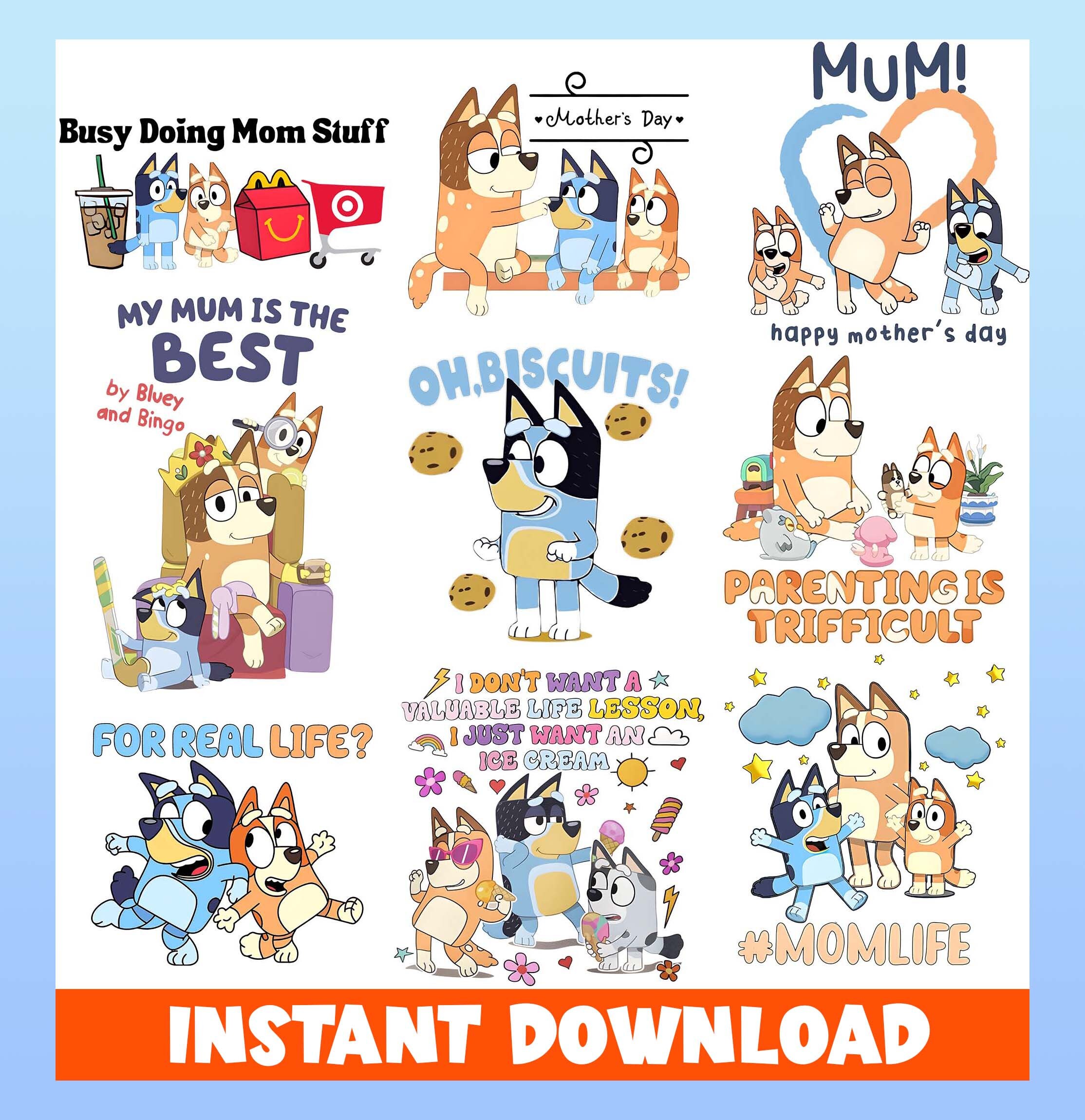 Cool Bluey Mom PNG, in My Bluey Mom Era Png, Bluey Mom PNG, Bluey Chili ...