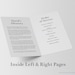 Minimalist Jewish Funeral Program Template, Obituary Template, Funeral ...