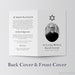 Minimalist Jewish Funeral Program Template, Obituary Template, Funeral ...