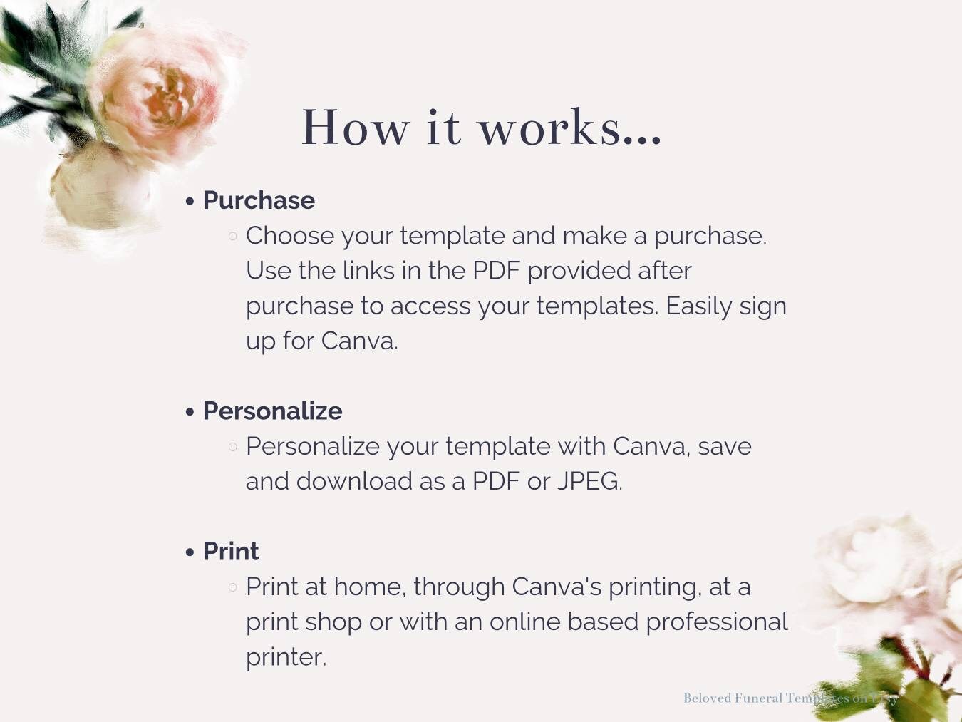 Jewish Funeral Program Template With Star, Obituary Template, Printable ...