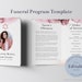 Jewish Funeral Program Template With Star, Obituary Template, Printable ...