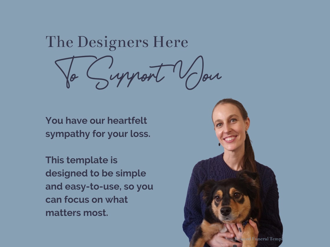 Jewish Funeral Program Template With Star, Obituary Template, Printable ...