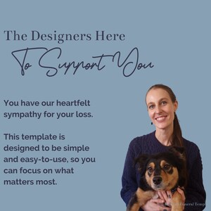 Jewish Funeral Program Template With Star, Obituary Template, Printable ...