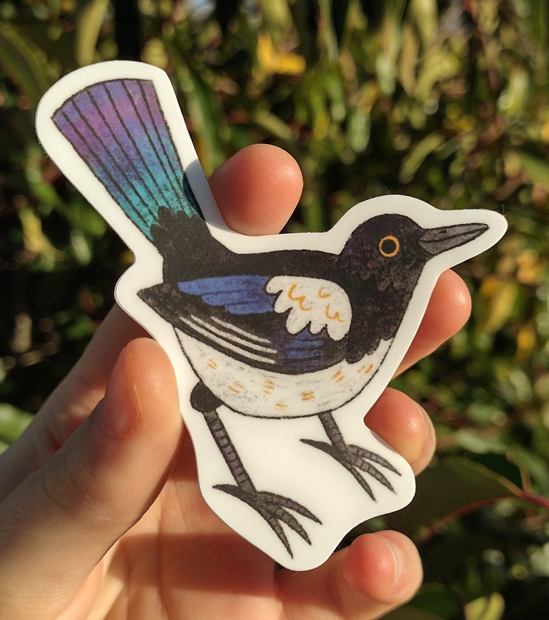 Maggie the Magpie Sticker. Cute Laptop, Phone, Bottle, Sketchbook ...