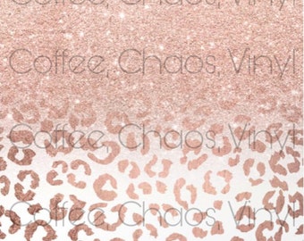 Distressed Leopard Print Png Leopard Rose Gold Sublimation - Etsy