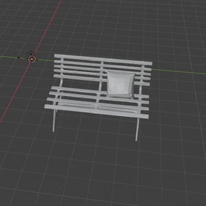 Bench With Pillow 3D Model – STL, FBX, OBJ | Digital Download - Etsy