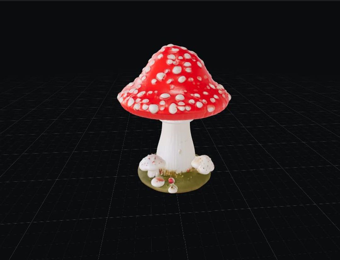3D Printable Mushroom STL Files Two Pack Digital Download for DIY ...