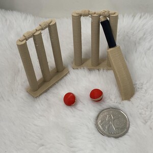 Mini Wooden Cricket Game Set: Kids Sports Toy, Desk Game - Etsy