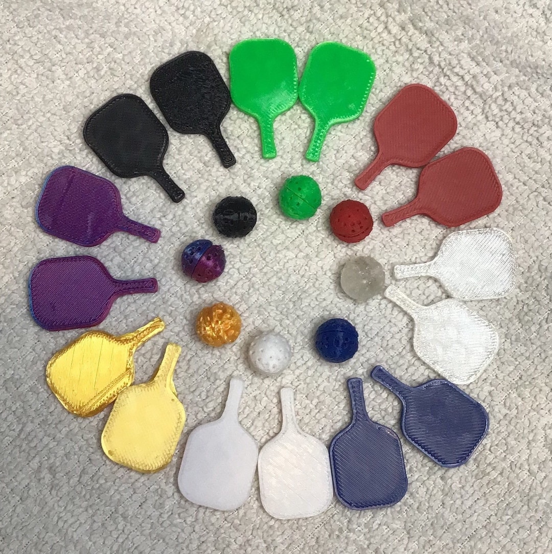 Unleash Your Pickleball Passion With 3D Printed Mini Paddles and Ball! - Etsy