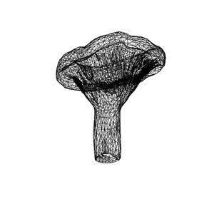 3D Lacataius Indigo Mushroom STL – High-quality Model for Miniatures ...