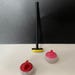 Mini Curling Game Set: Compact Sports Toy With Brooms & Stones - Etsy