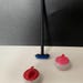 Mini Curling Game Set: Compact Sports Toy With Brooms & Stones - Etsy