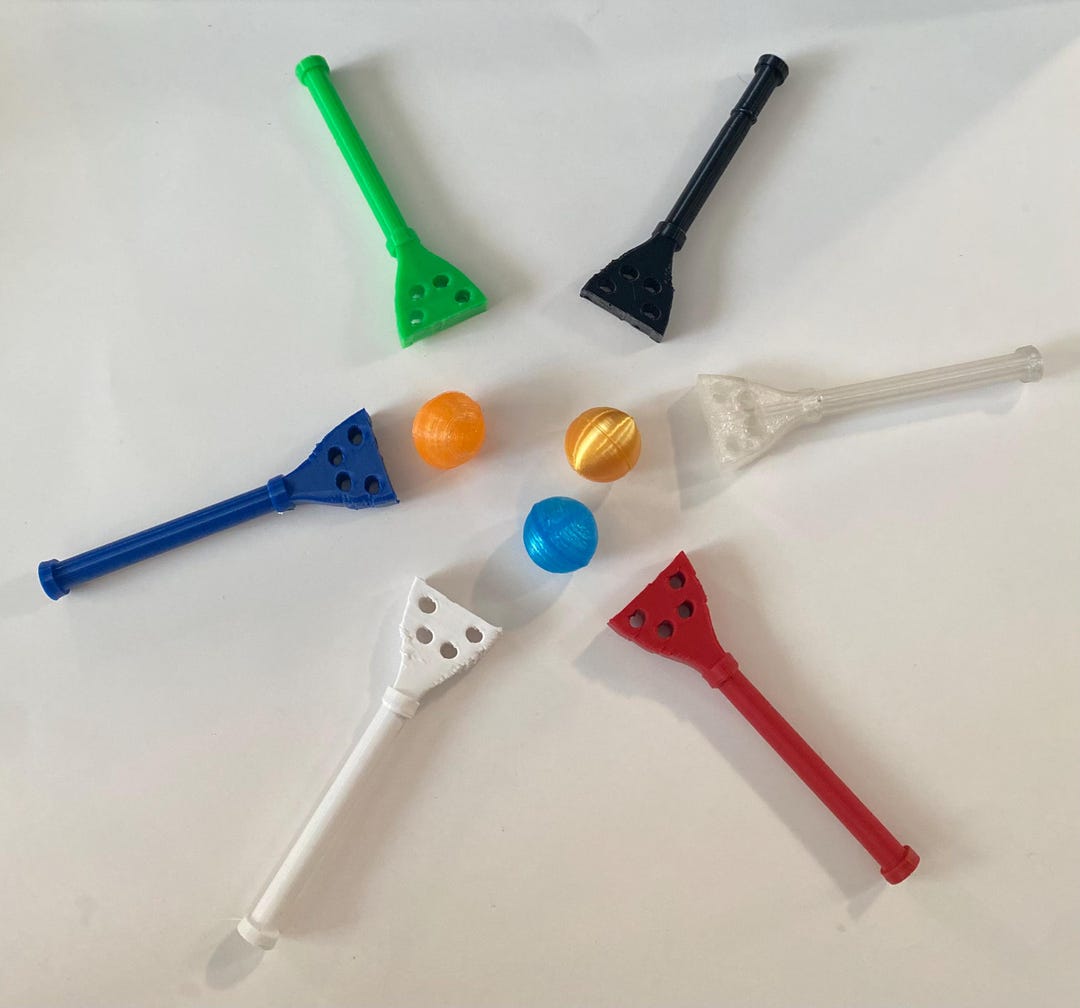 Mini Broomball Hockey Game With Stick and Ball for Desktop Play Fun Toy ...