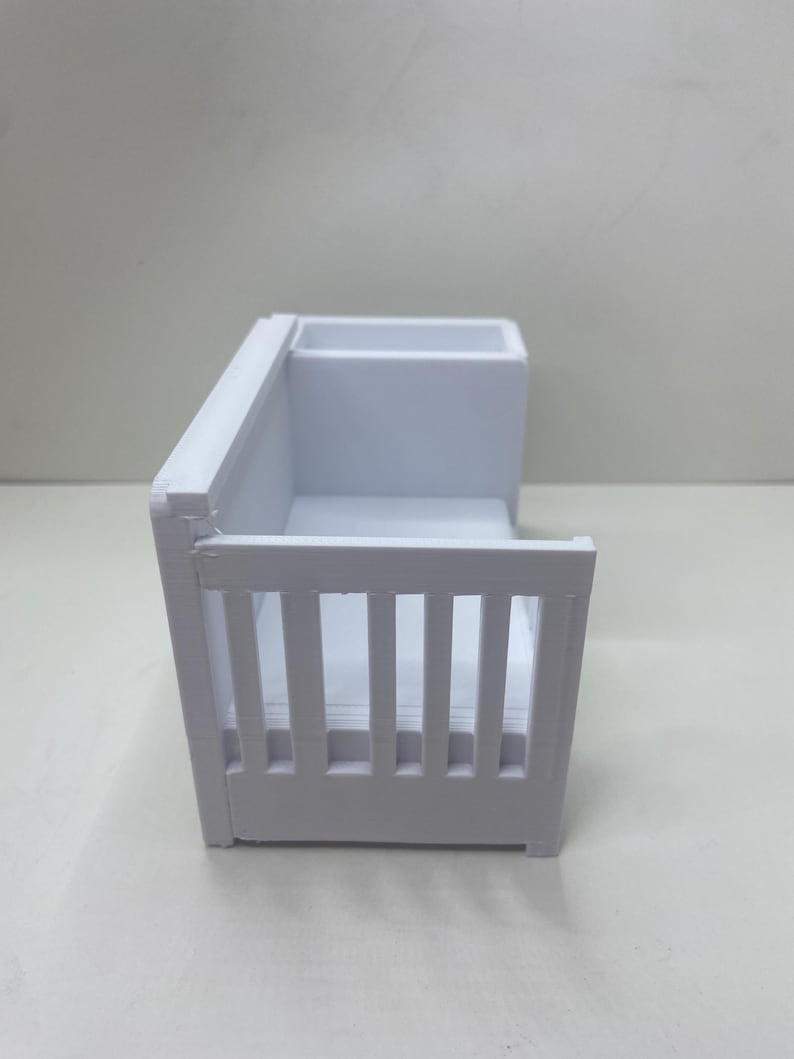 Mini Baby Crib With Changing Table 3D Model – STL, FBX, OBJ | Digital ...