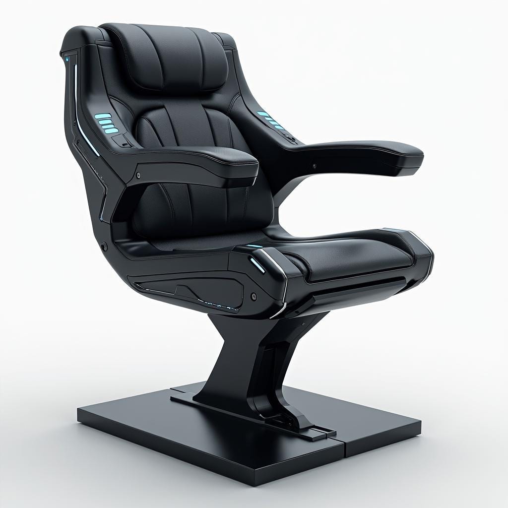 3D Space Chair STL Pack – 2 Futuristic Designs for Miniatures, Dioramas ...