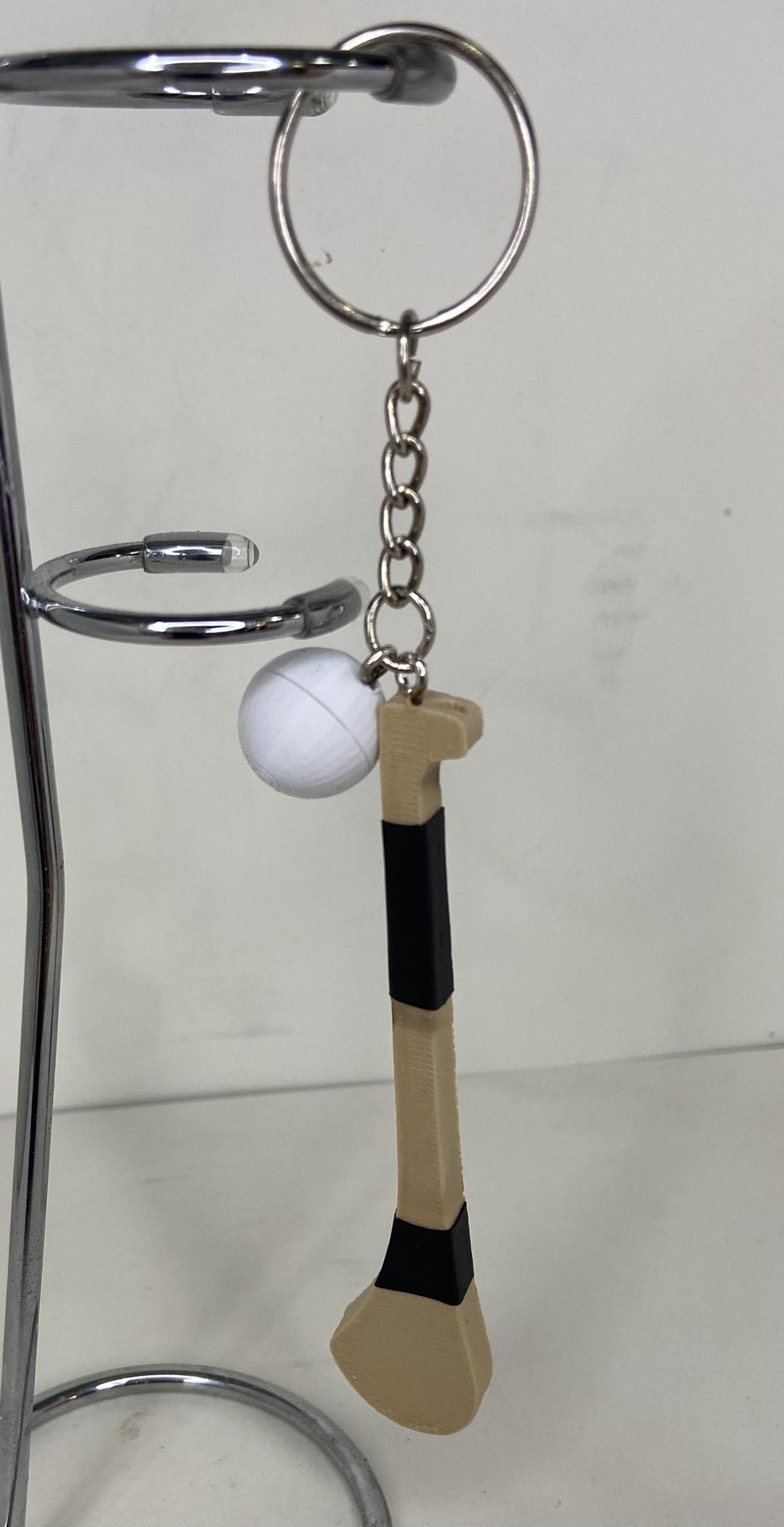 Camogie Hurling Stick & Ball Keychain: Irish Sports Charm - Etsy