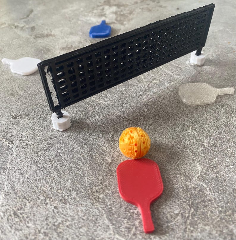 Unleash Your Pickleball Passion With 3D Printed Mini Paddles, Net and ...