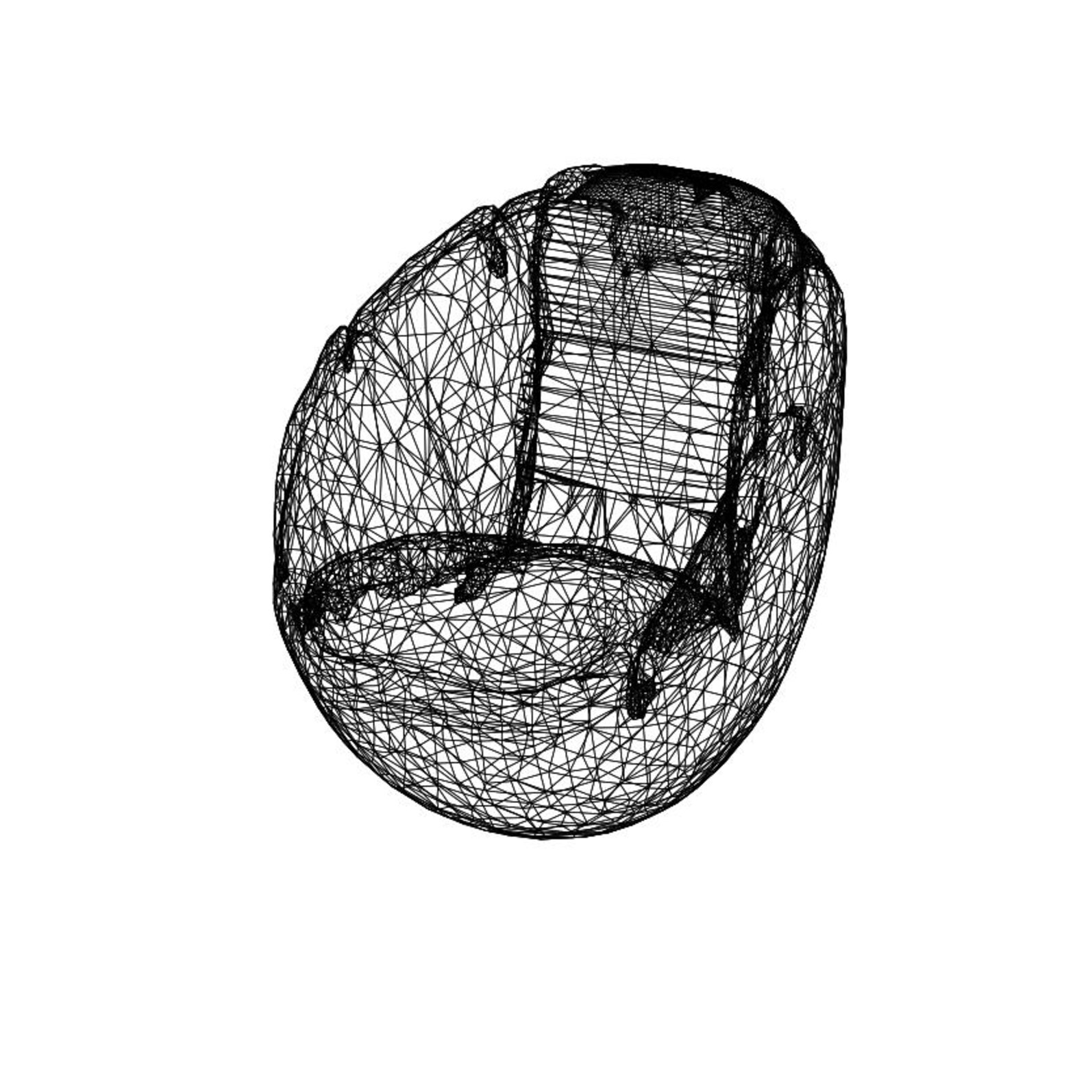 3D Printable Unique Accent Legless Chairs - 4 Pack - STL Instant ...