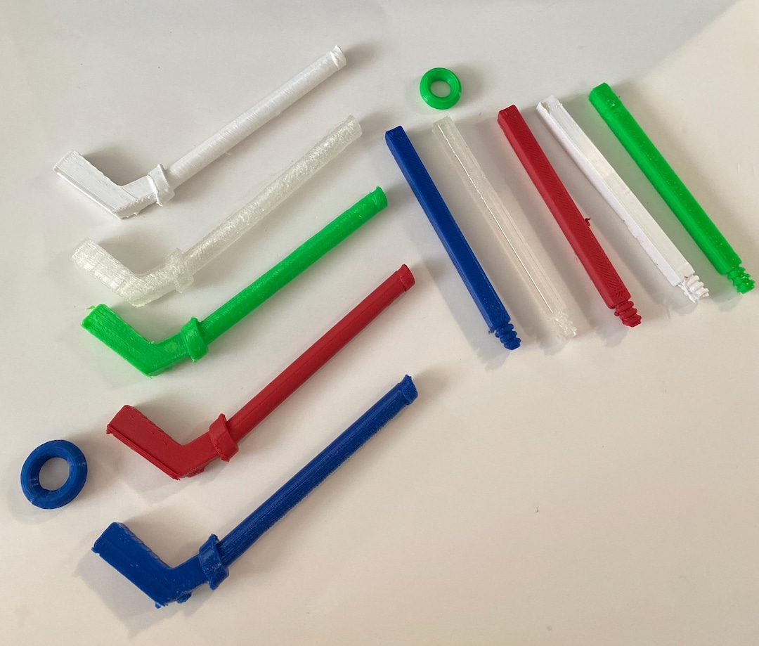 Mini Tabletop Ringette Hockey Game With Stick and Puck for Desktop Play ...