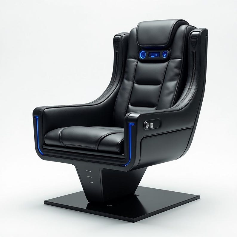 3D Space Chair STL Pack – 2 Futuristic Designs for Miniatures, Dioramas ...