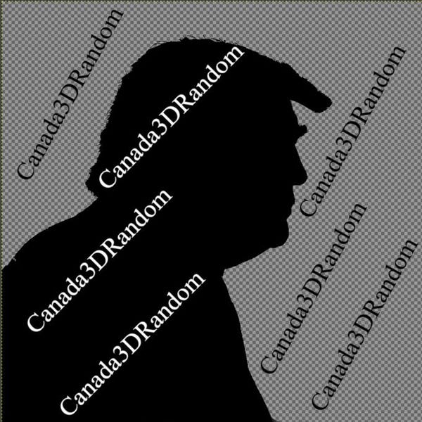 Donald Trump Side Profile - Etsy