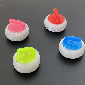 Mini Curling Game Set: Compact Sports Toy With Brooms & Stones - Etsy