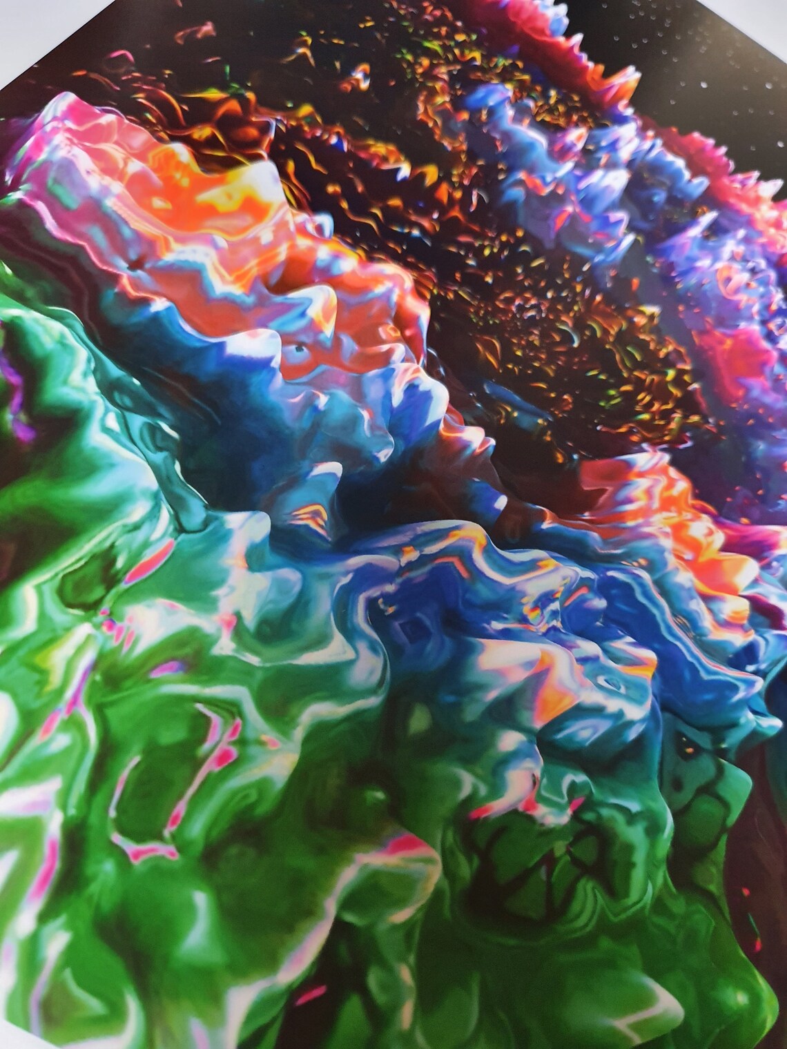 Melty Magnet Planet A4 Wall Print - Etsy