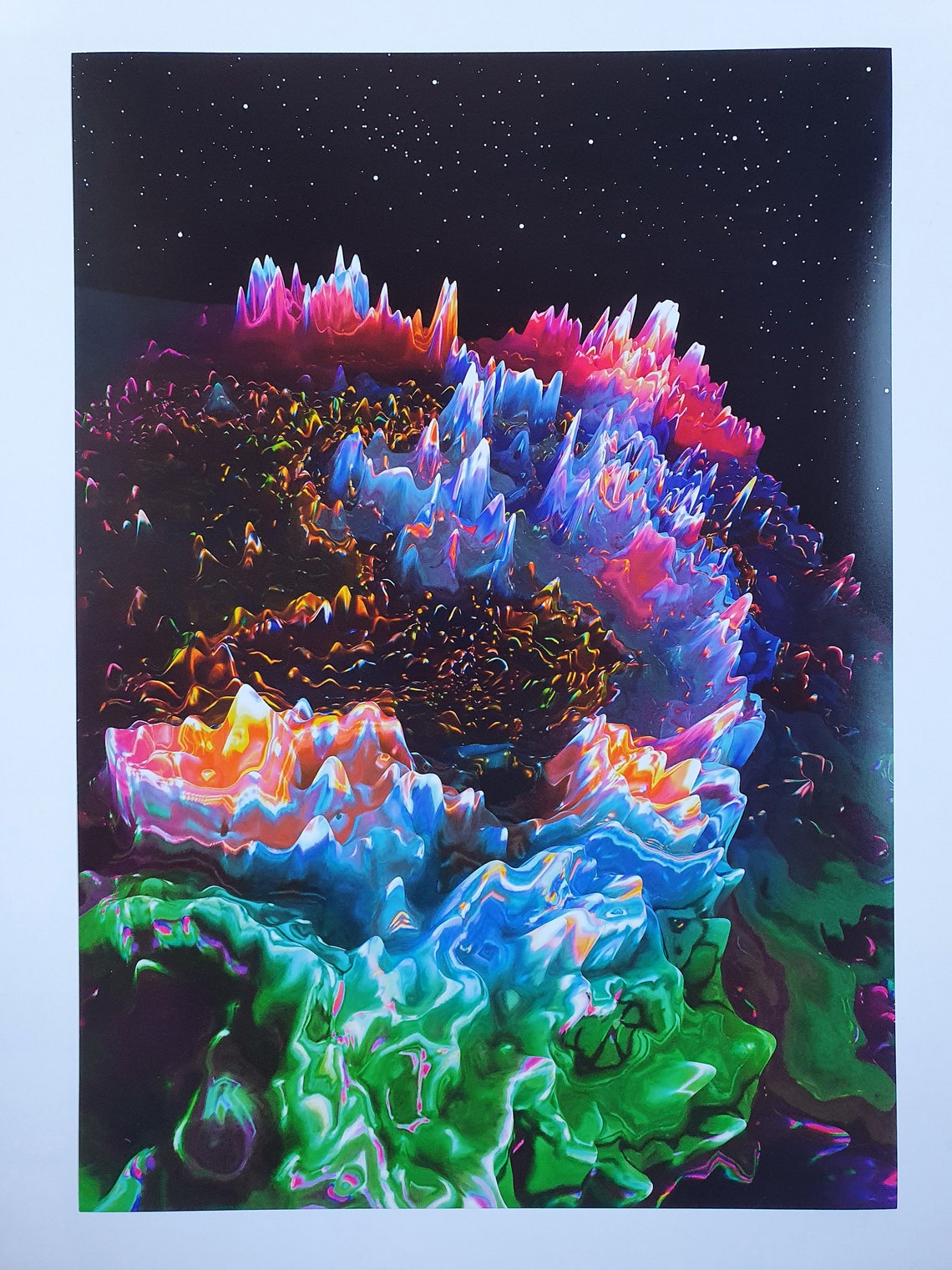 Melty Magnet Planet A4 Wall Print - Etsy
