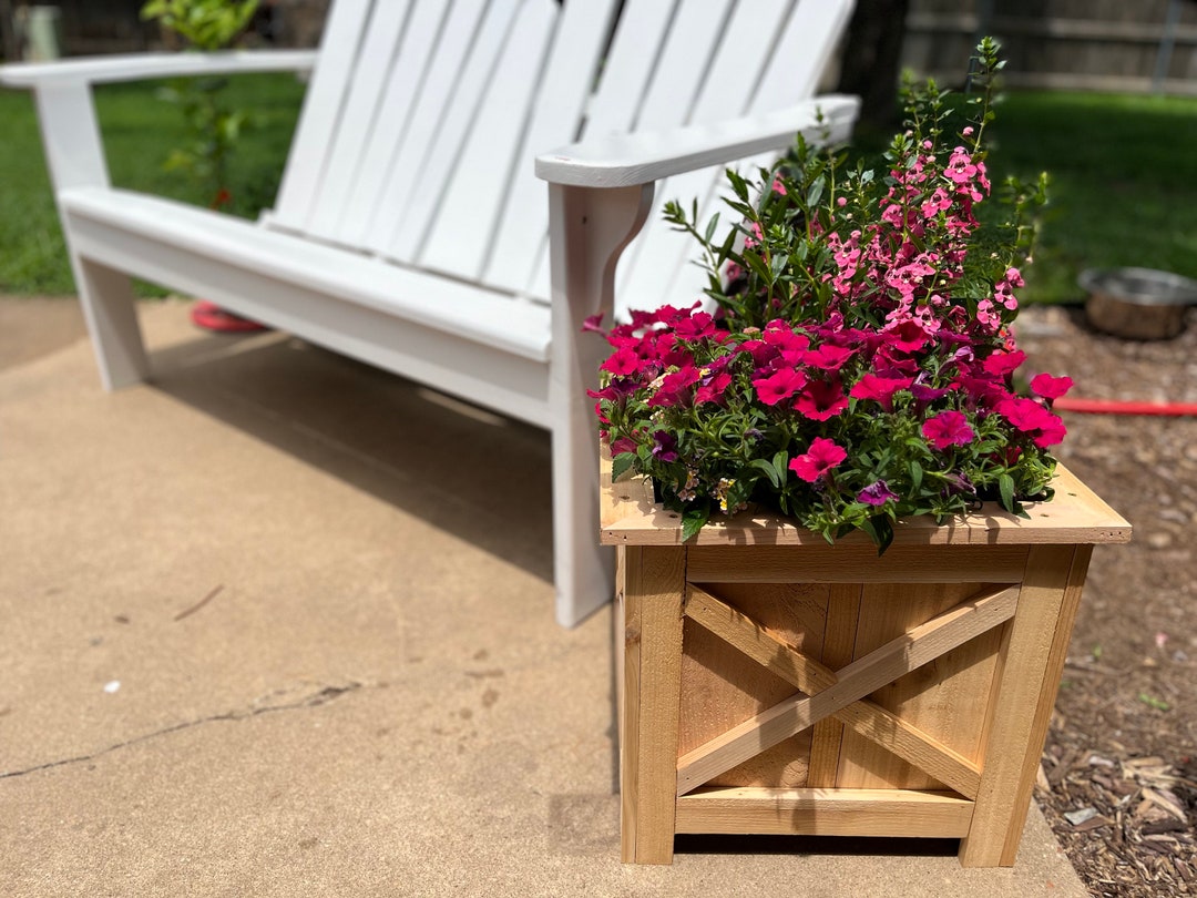Farmhouse Planter Box for Flowers or Garden on the Patio, on the Deck ...