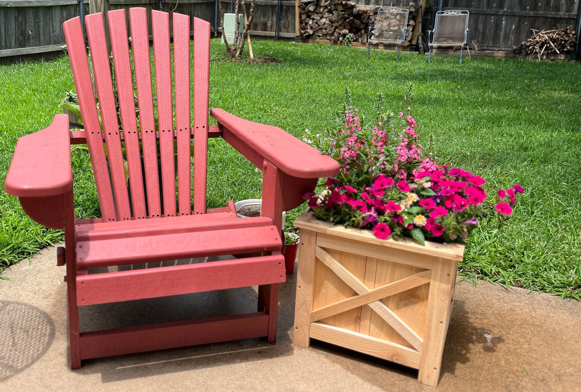 Farmhouse Planter Box for Flowers or Garden on the Patio, on the Deck ...