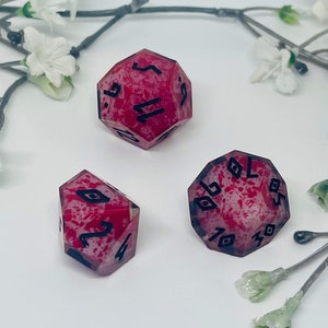Blood Splatter DND Dice Set - Etsy