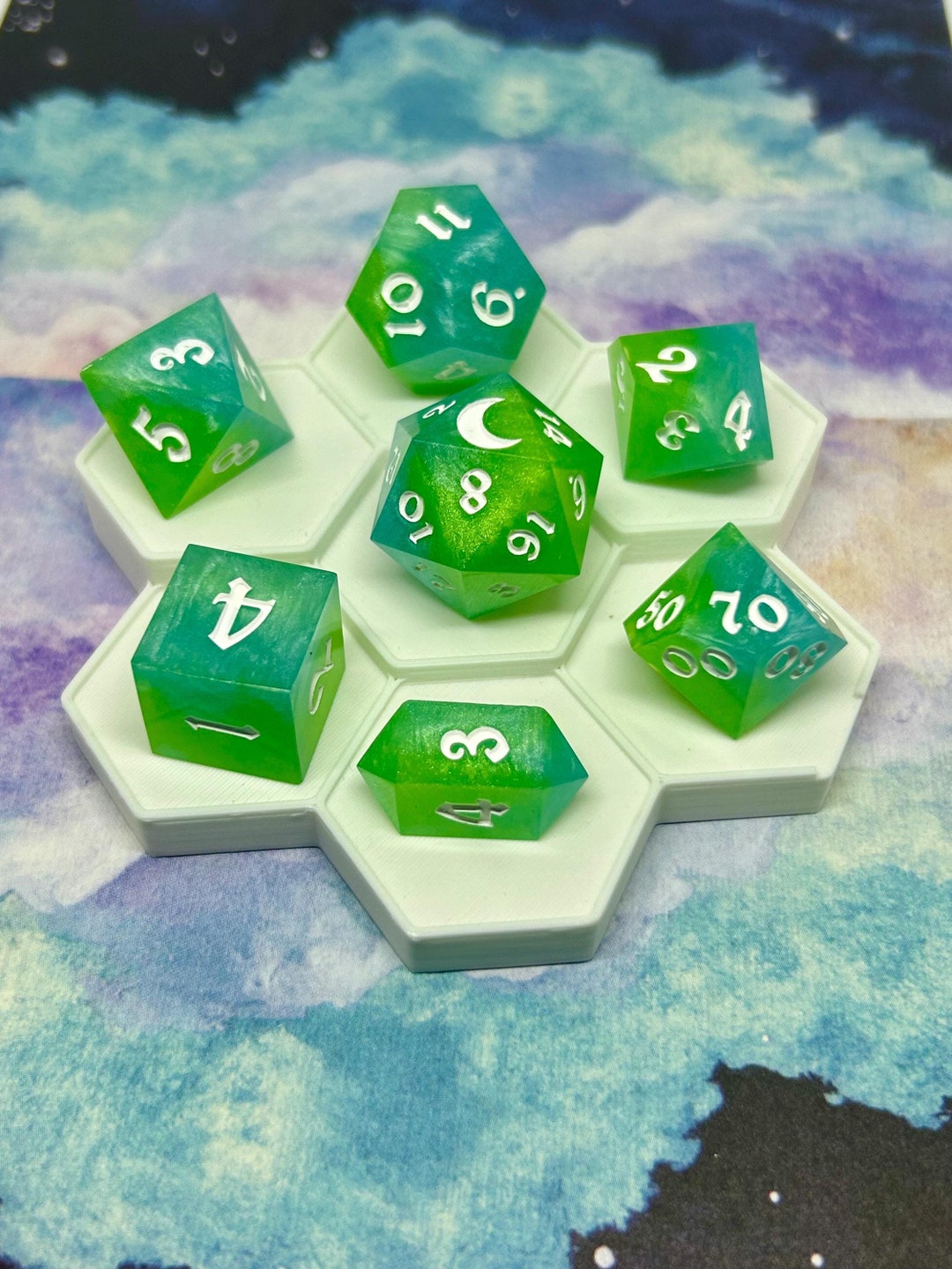 Mold Earth DND Dice Set - Etsy