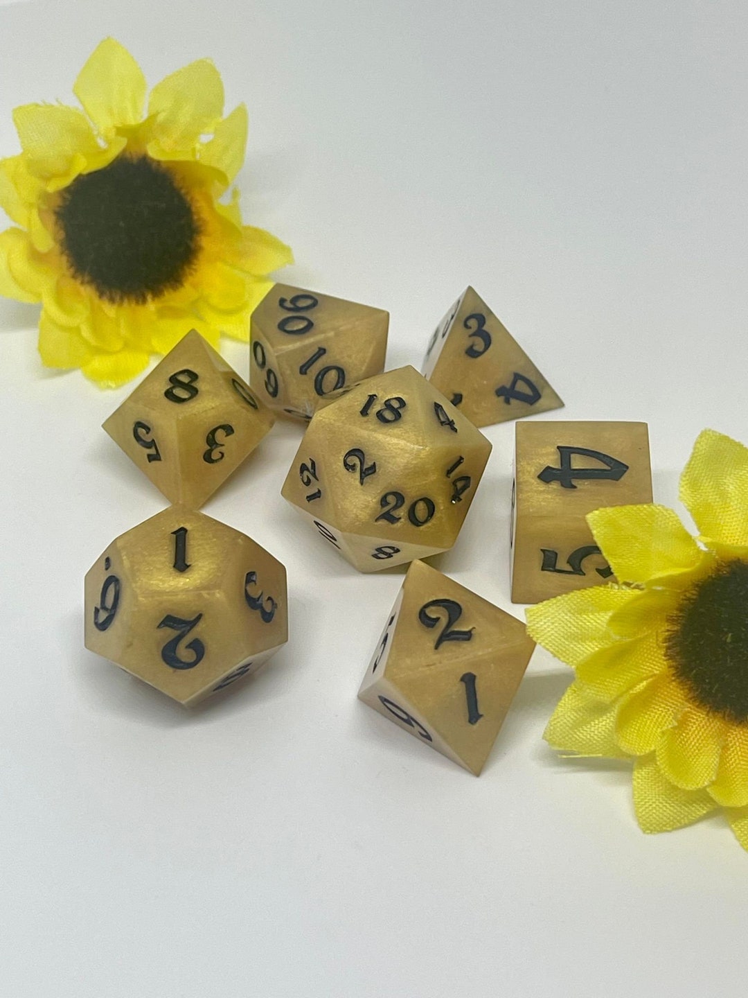 King Midas DND Dice Set - Etsy