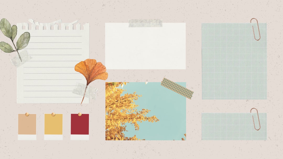 Cozy Fall Background Desktop Organizer - Etsy