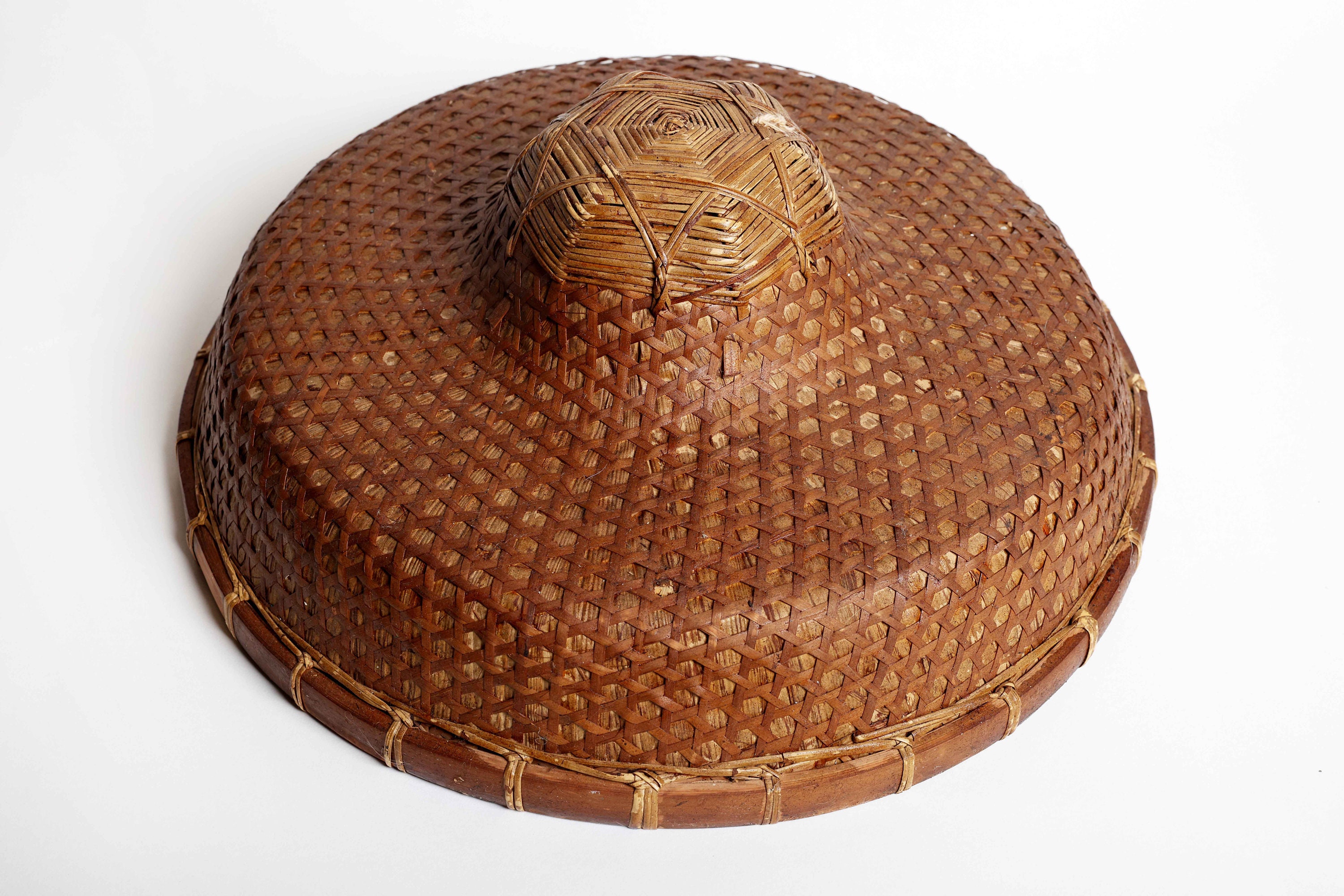 Southeast Asian Farmer Hat, Coolie Hat, Rice Paddy Hat, Bamboo Hat ...