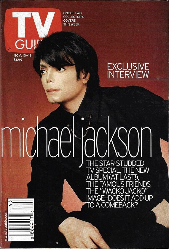 MICHAEL JACKSON TV Guide Magazine 2001 | Etsy