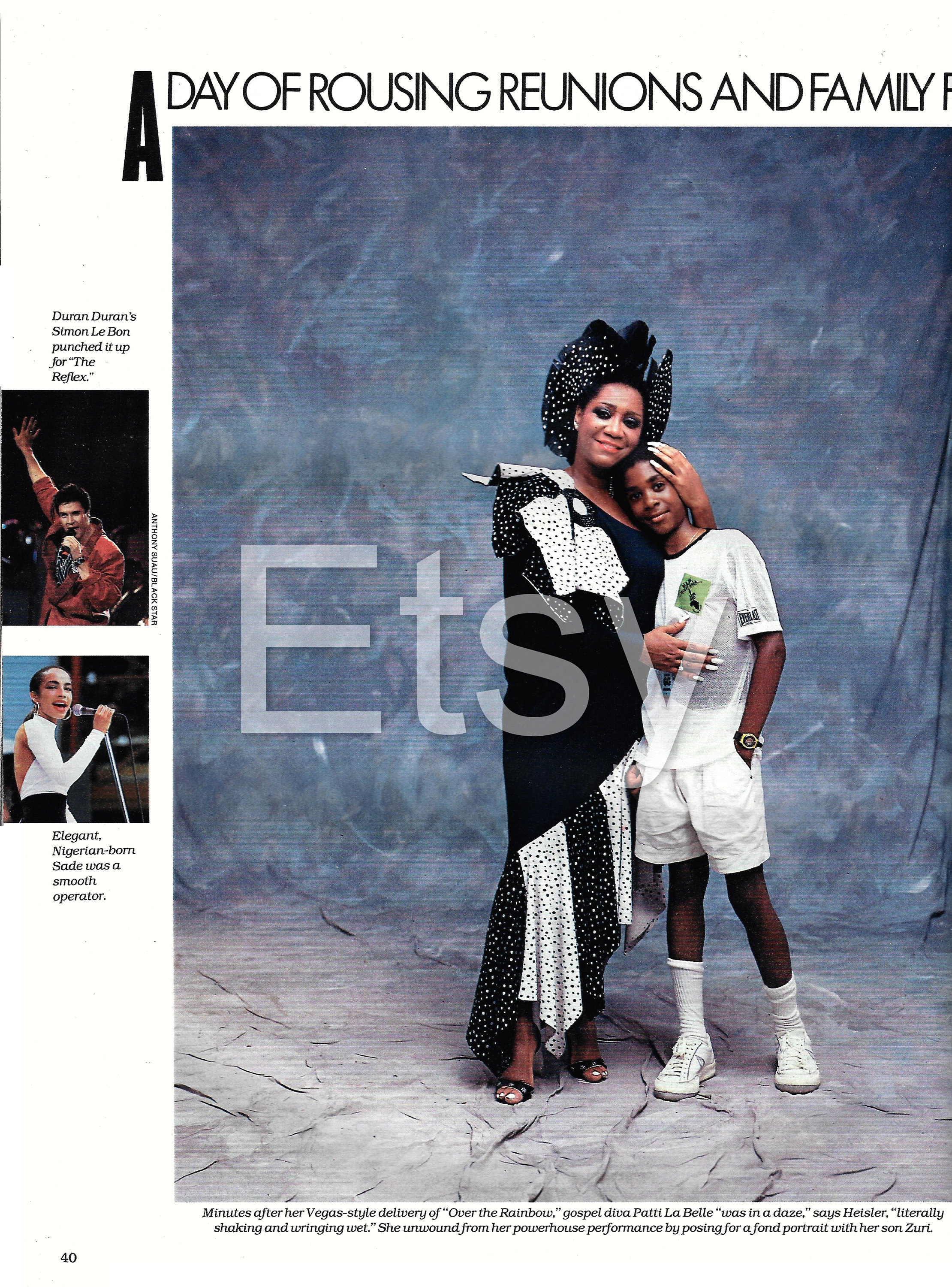 LIVE AID Mick Jagger Tina Turner Life Magazine 1985 - Etsy
