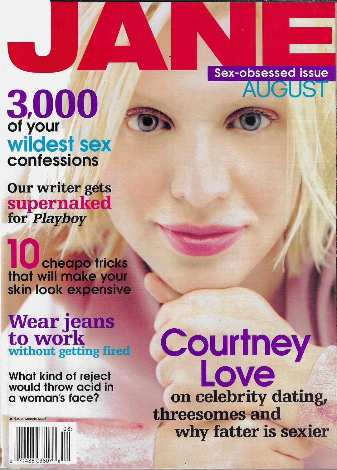 COURTNEY LOVE Kurt Cobain Jane Magazine 1999 - Etsy