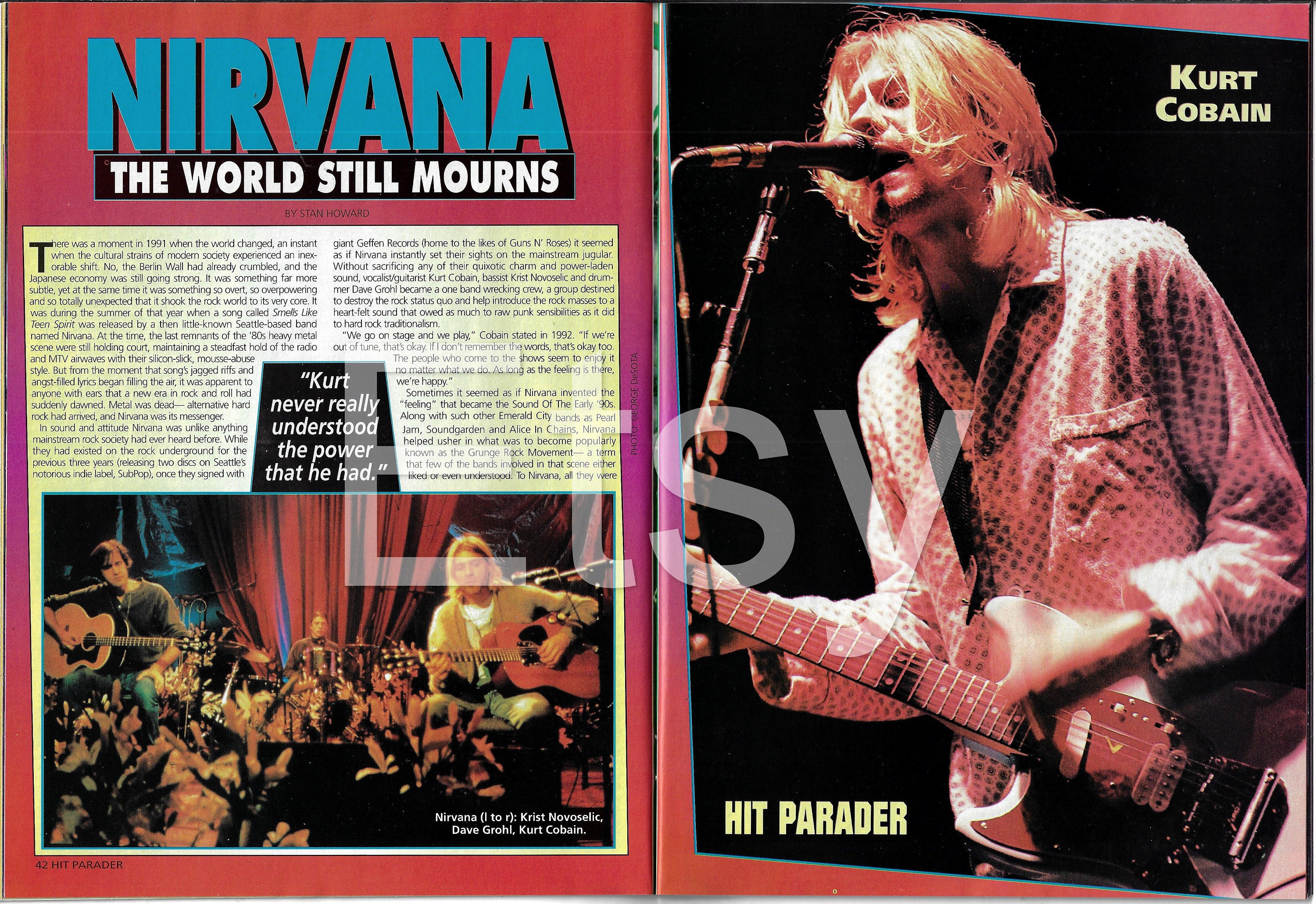NIRVANA Kurt Cobain Stone Temple Pilots Alice in Chains - Etsy