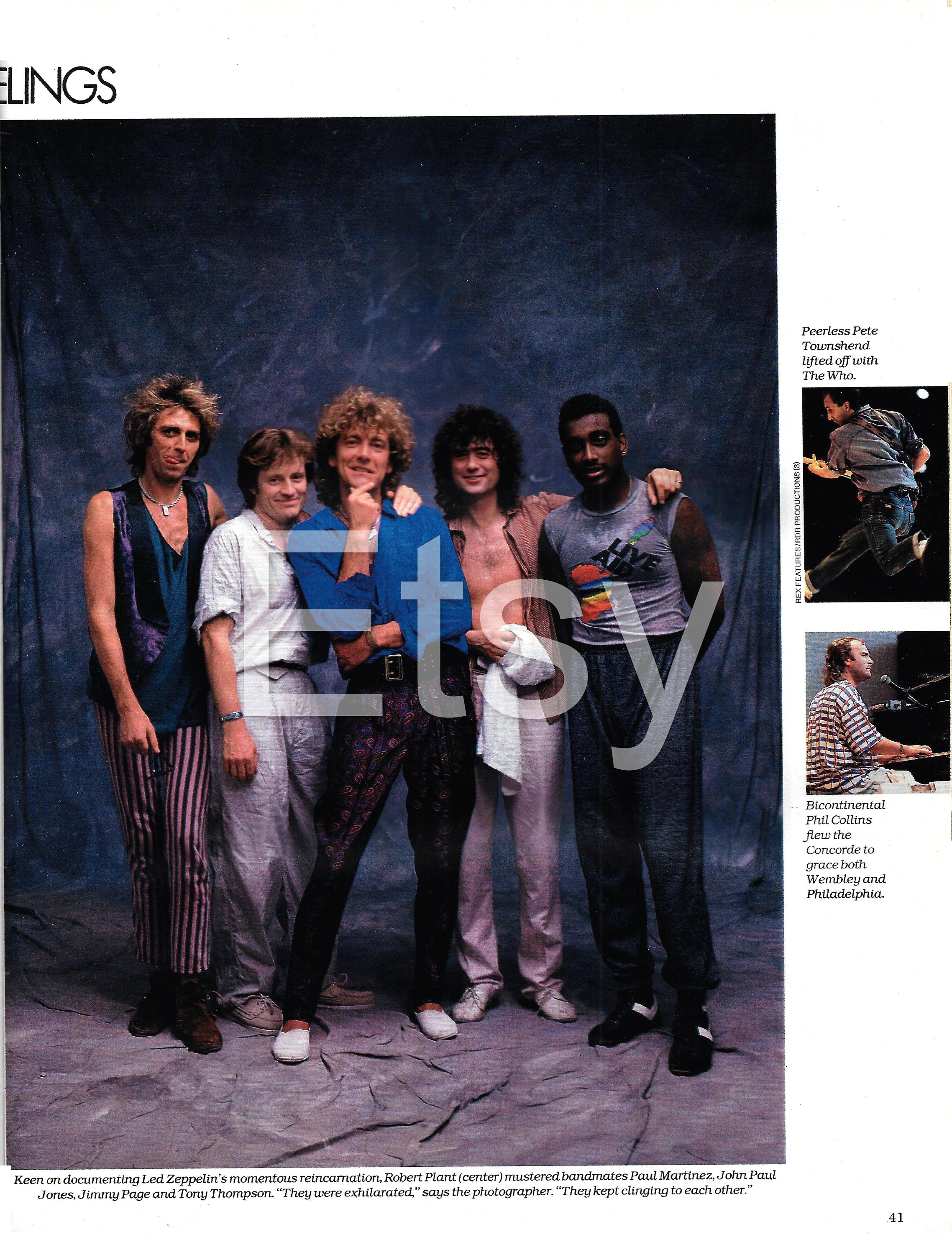 LIVE AID Mick Jagger Tina Turner Life Magazine 1985 - Etsy