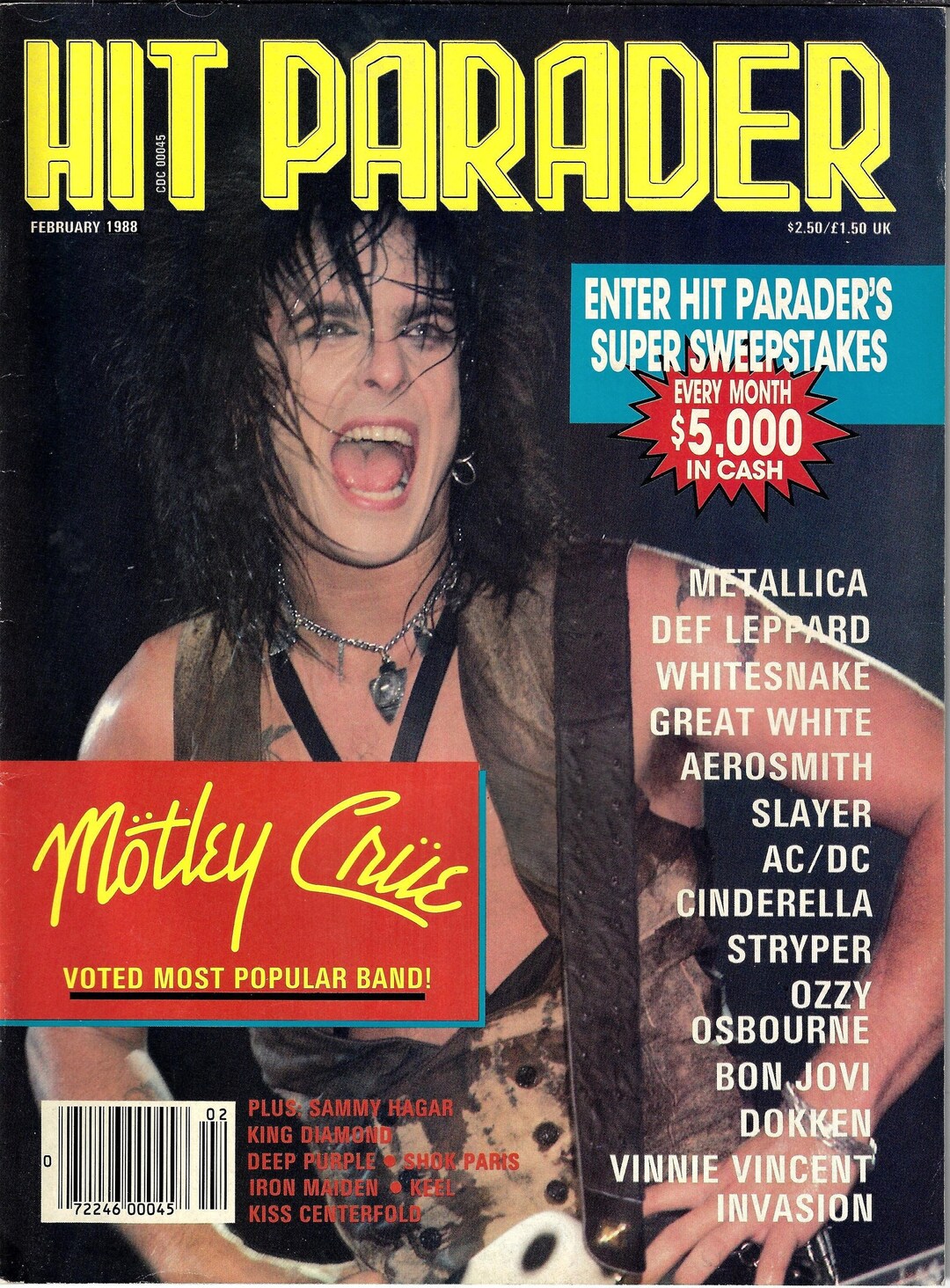 MOTLEY CRUE Metallica Slayer Dokken Ac/dc Cinderella - Etsy