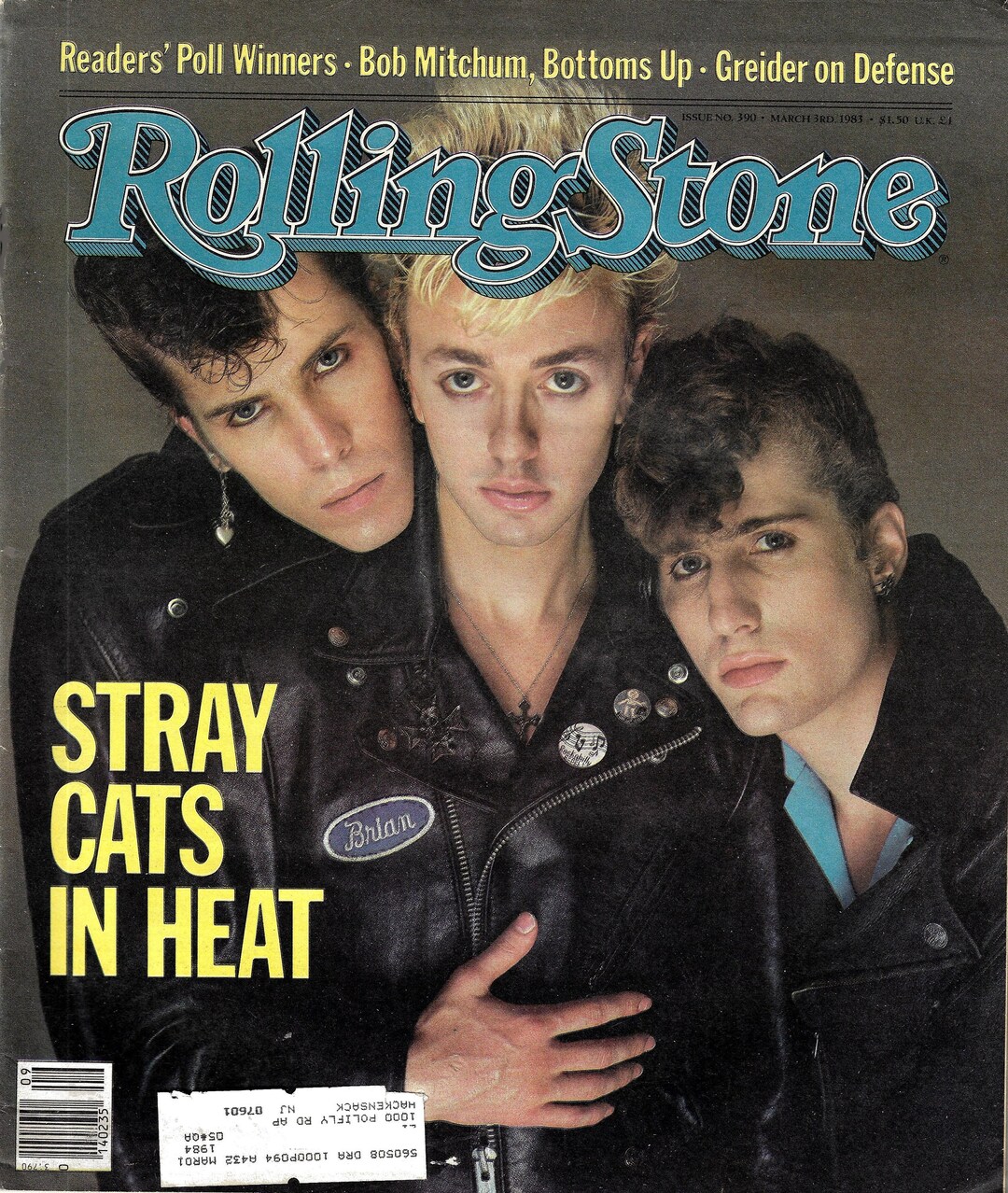 Stray Cats Brian Setzer Rolling Stone Magazine 1983 - Etsy