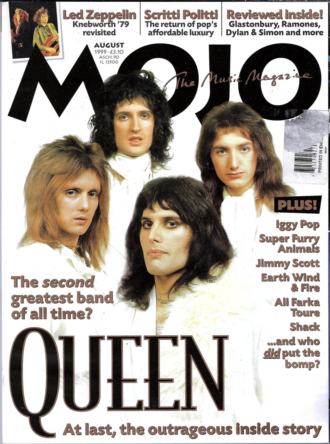 QUEEN band Freddie Mercury Mojo Magazine 1999 - Etsy